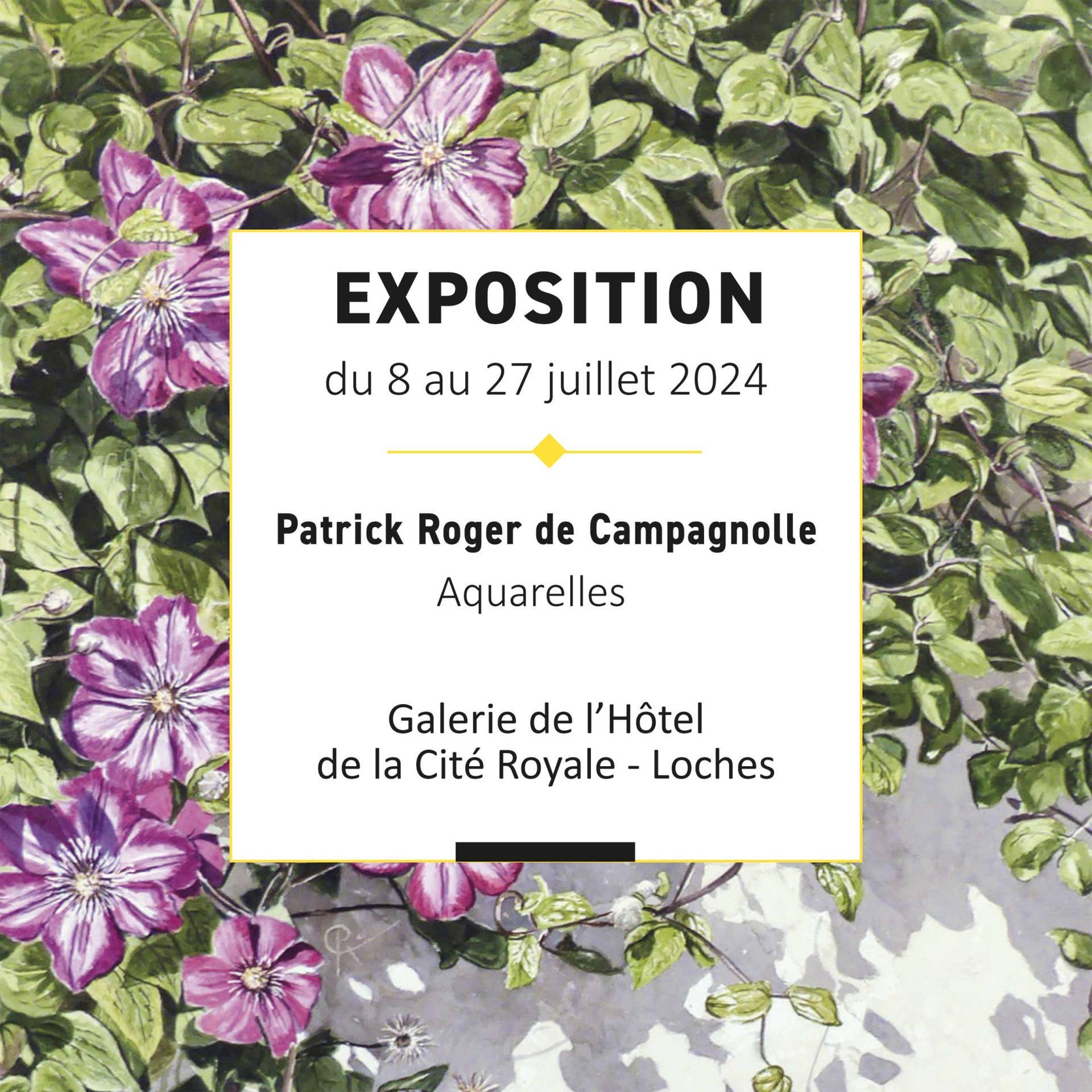 Exposition : Aquarelles par Patrick Roger de Campagnolle | Hôtel de la ...